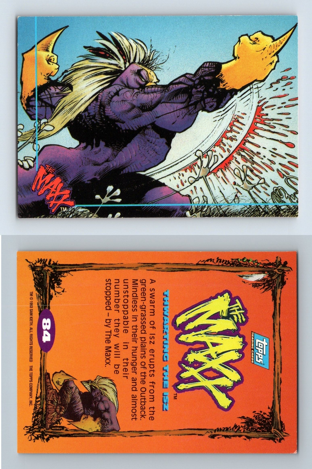 Thwarting The Isz #84 The Maxx 1993 Topps Trading Card | eBay