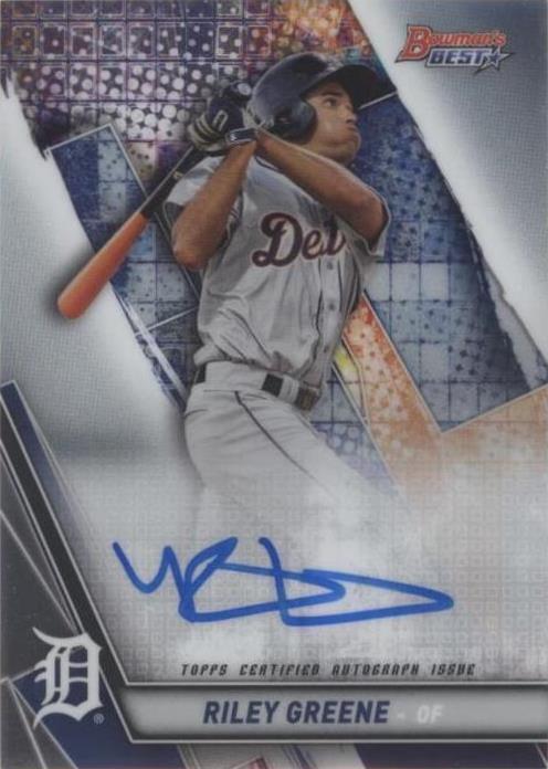 2019 Bowman's Best - Autographs Riley Greene #B19-RG (AU, RC) for sale ...