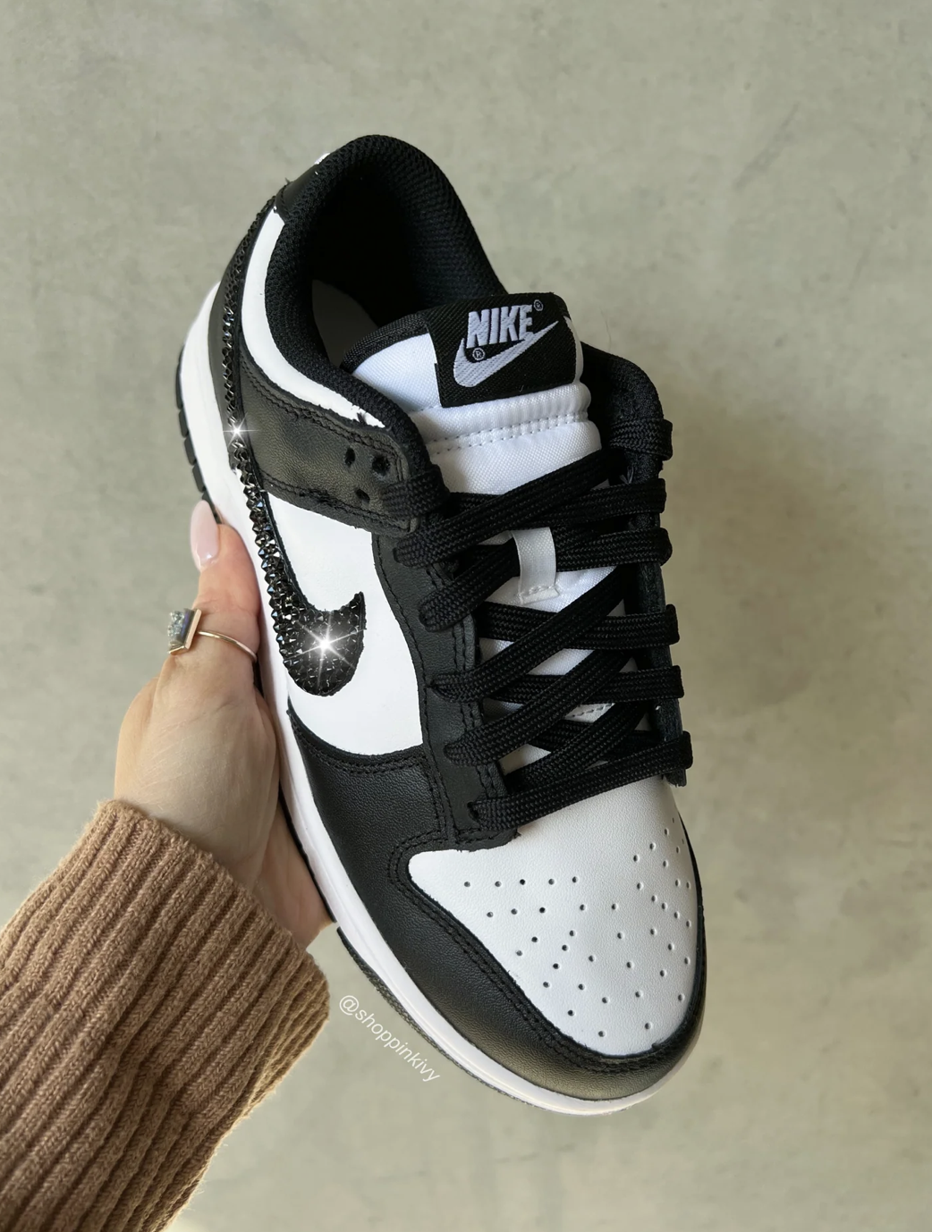 Bling Nike Panda Dunk Custom Sneaker Women's Custom Shoes | eBay