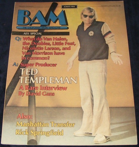 BAM magazine October 9 1981 #114 Van Halen producer Ted Templeman interview | eBay