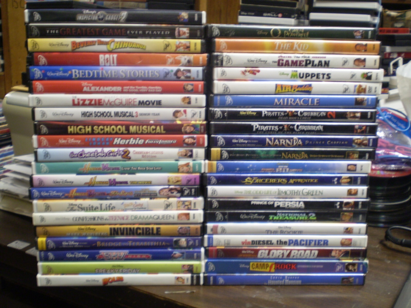 (51) Disney Live Action DVD Lot: (2) National Treasure Muppets Holes ...