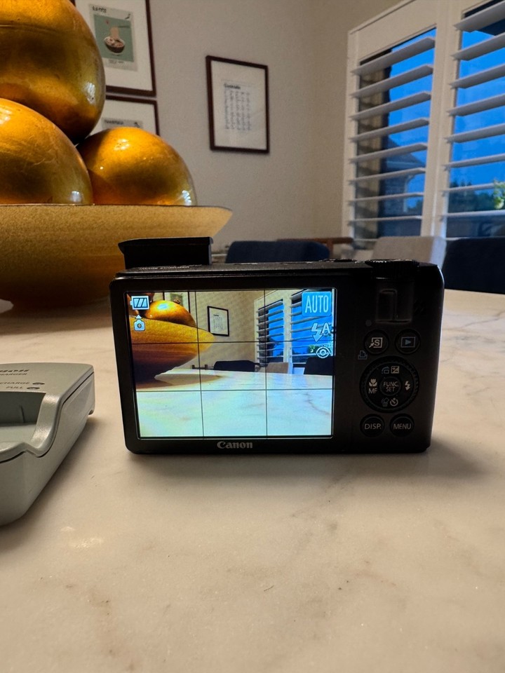 Canon PowerShot S90 10.0MP Compact Digital Camera Black + Charger & Memory Card | eBay