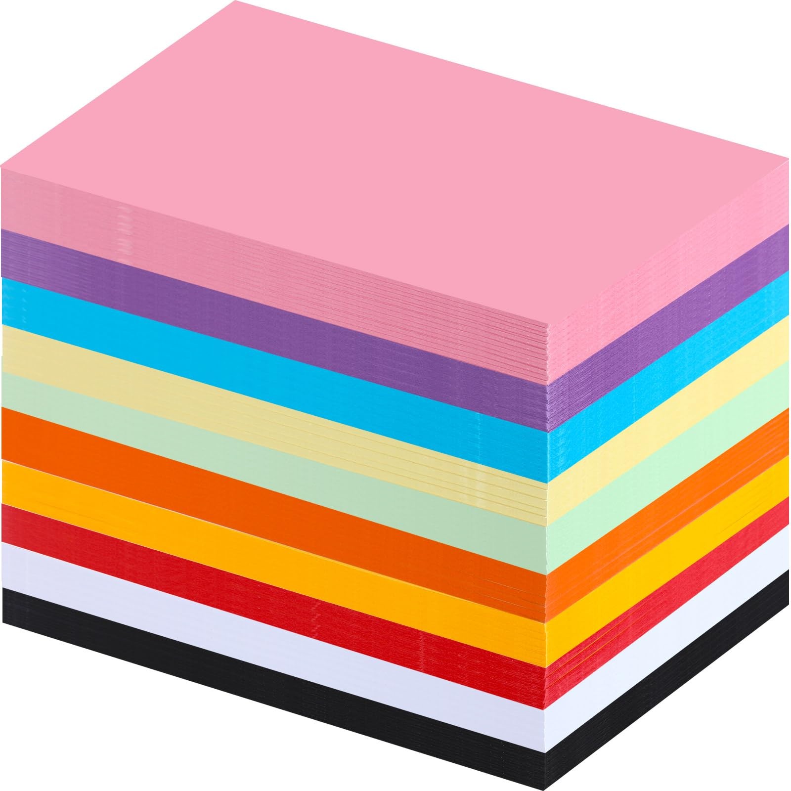 500 Sheets Construction Paper Assorted Colors Bulk Heavyweight A4 Size ...