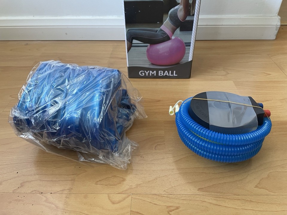 Blue 55cm/21.67” Gym Exercise Ball For Yoga Balance Pilates Stability W ...