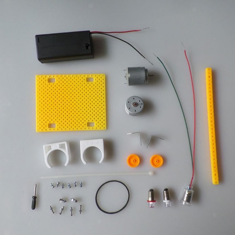 Micro Electric Power Generator Mini Motor LED Lighting DIY Teaching ...