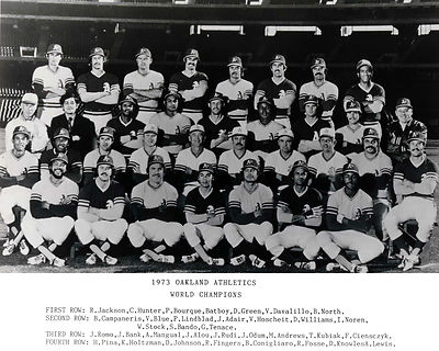 Oakland Athletics 1973 MLB World Series Champs, 8x10 B&W Team Photo | eBay