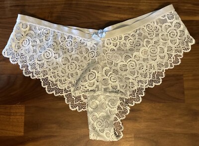 SOPHIE B Panties Intimates Lace Large Bikini Hipster Gray Silver | eBay