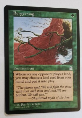1998 Magic The Gathering Stronghold #102 Burgeoning MTG Rare Magic | eBay
