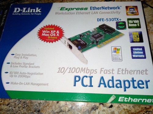 D-Link DFE-530TX+ 10/100Mbps Fast Ethernet PCI Adapter for PC Macintosh Win XP 230494833772 | eBay