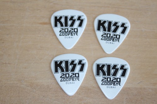 Kiss - 4x Guitar Pick 2020 Goodbye Dubai - FREE SHIPPING - | eBay
