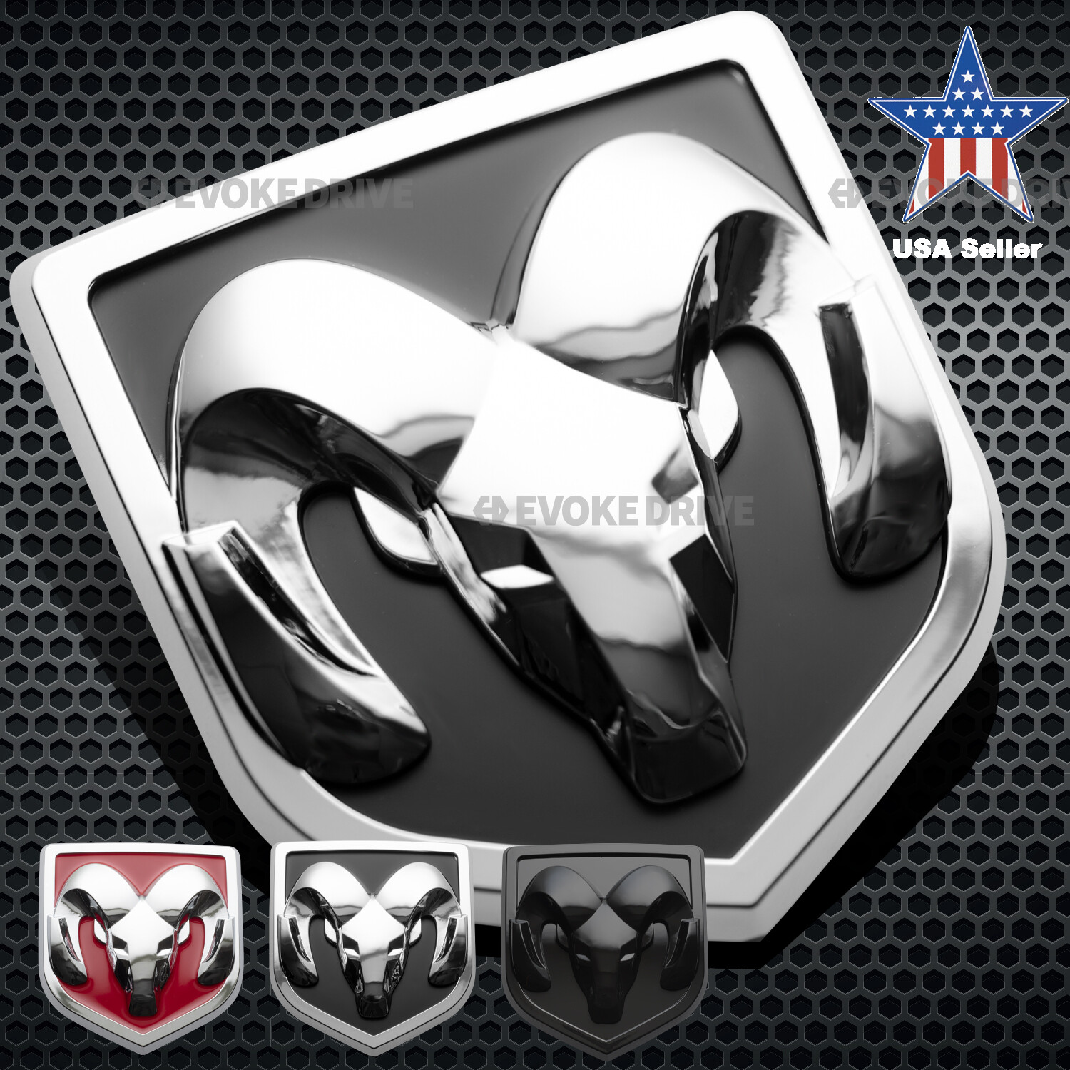 2009-2018 Dodge Tailgate Emblem Ram 1500 2500 3500 W 5-5/8 H 6-1/8 | eBay