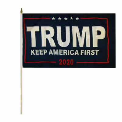 Trump Keep America First (2020 Red) Blue 8x12 8"x12" Stick Flag | eBay