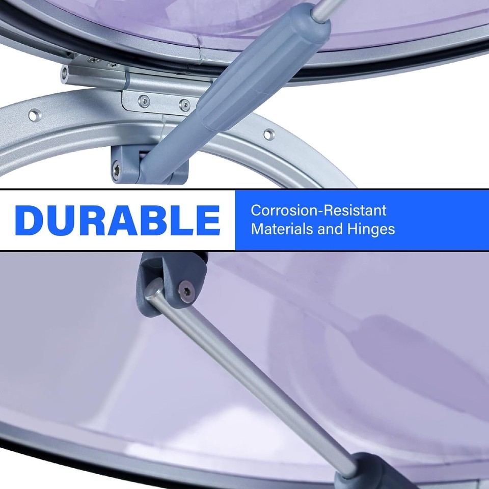 Round Deck Hatch Porthole Anodized Aluminum Hatch Tempered Glass Boat ...