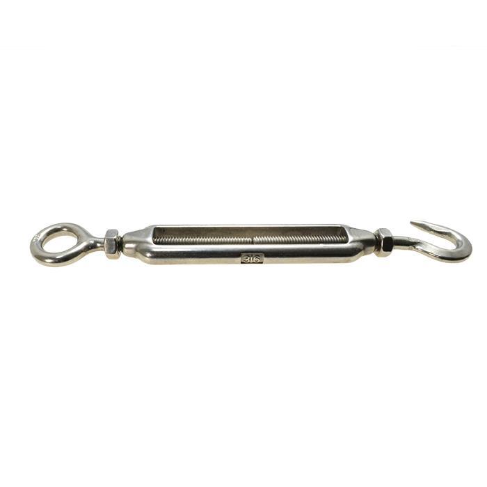 Pack of 10 Stainless M5 x 70mm Hook & Eye Turnbuckle A4-70 316 Marine ...