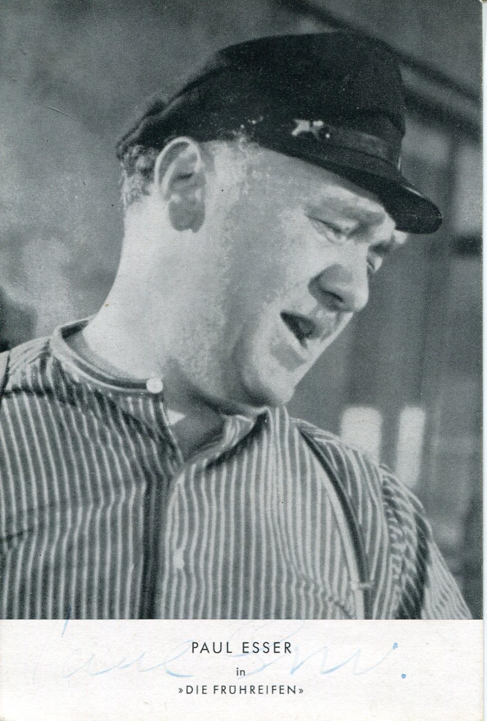 Paul Esser Autograph Actor In Pippi Longstocking & Rotation Signed ...