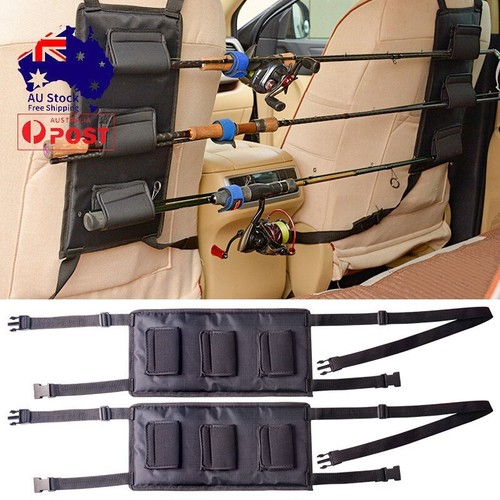 2pcs Car Fishing Seat Back Rod Strap Holder Vehicle Fishing Pole ...