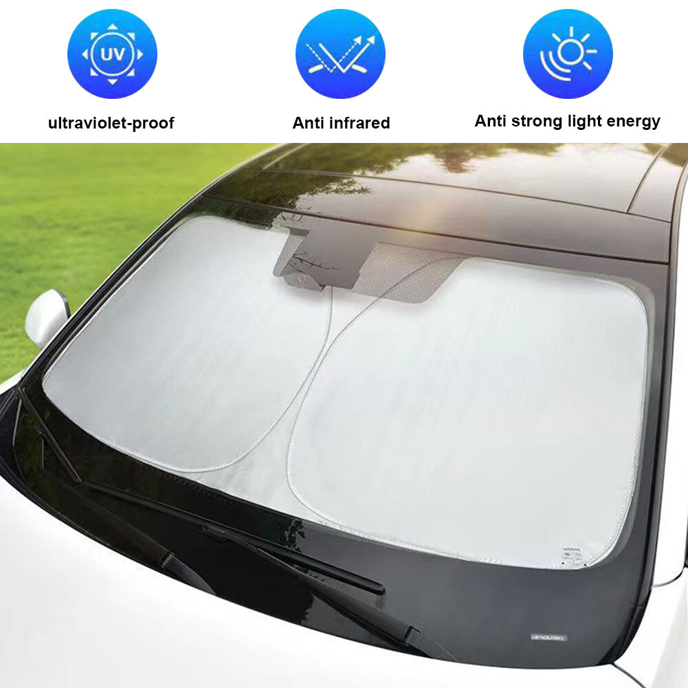 Sun Shade Durable Truck Universal SUV Front Windshield Portable For Car ...