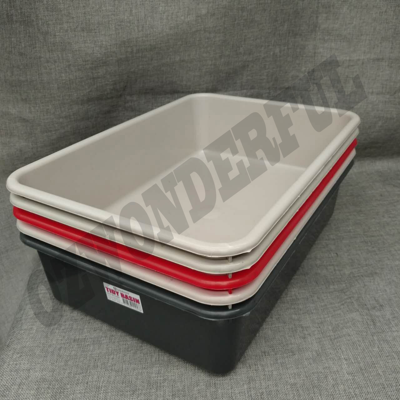 Quadrant Tidy Basin Storage Tubs Plastic Crates Packing Container Bins ...