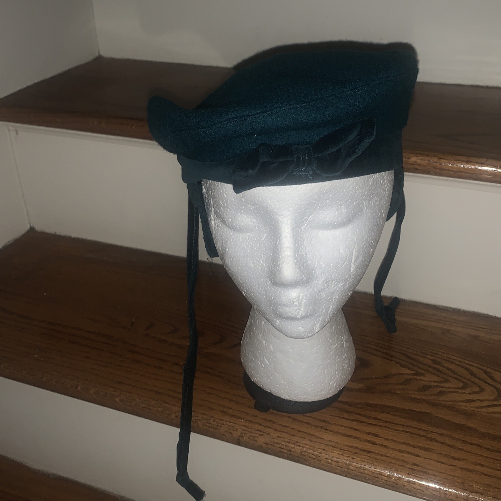 Girls Victorian Antique Scarlett O'Hara Green Felt Hat Shirley Temple 💗 ...