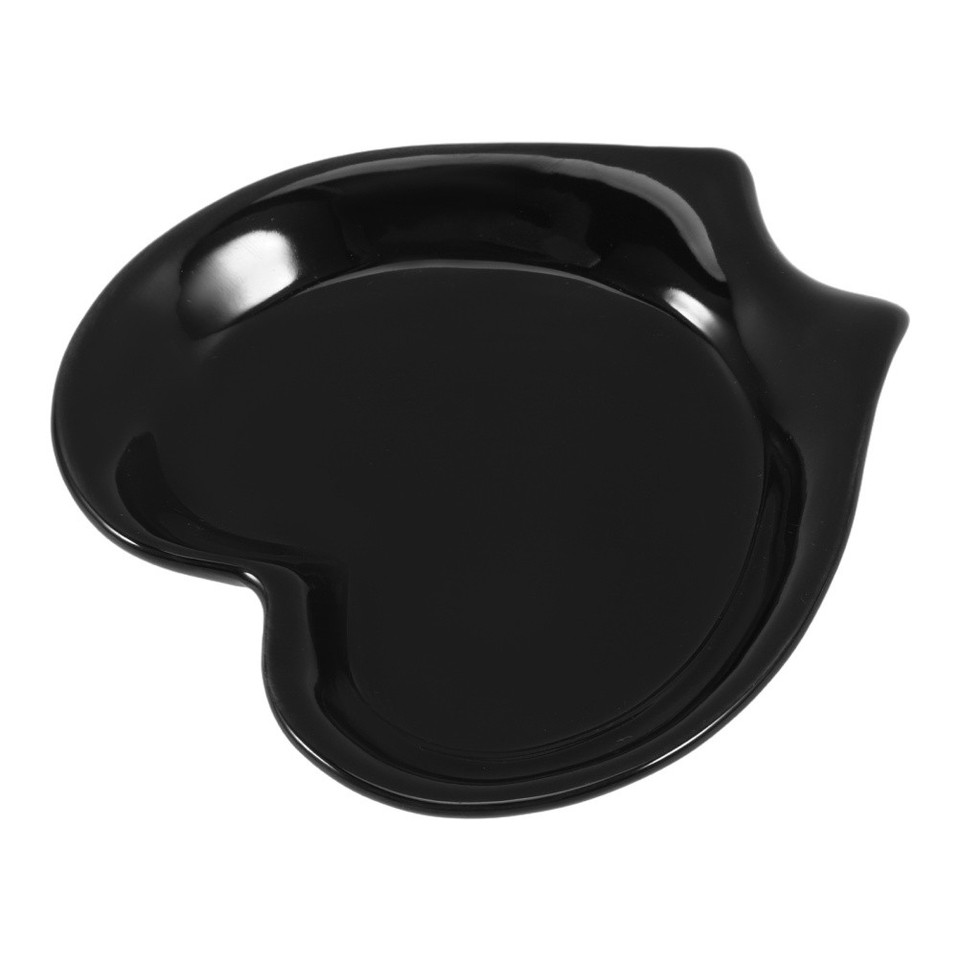 White Ceramic Spoon Ladle Holder Reusable Kitchen Utensil Rest for Home ...