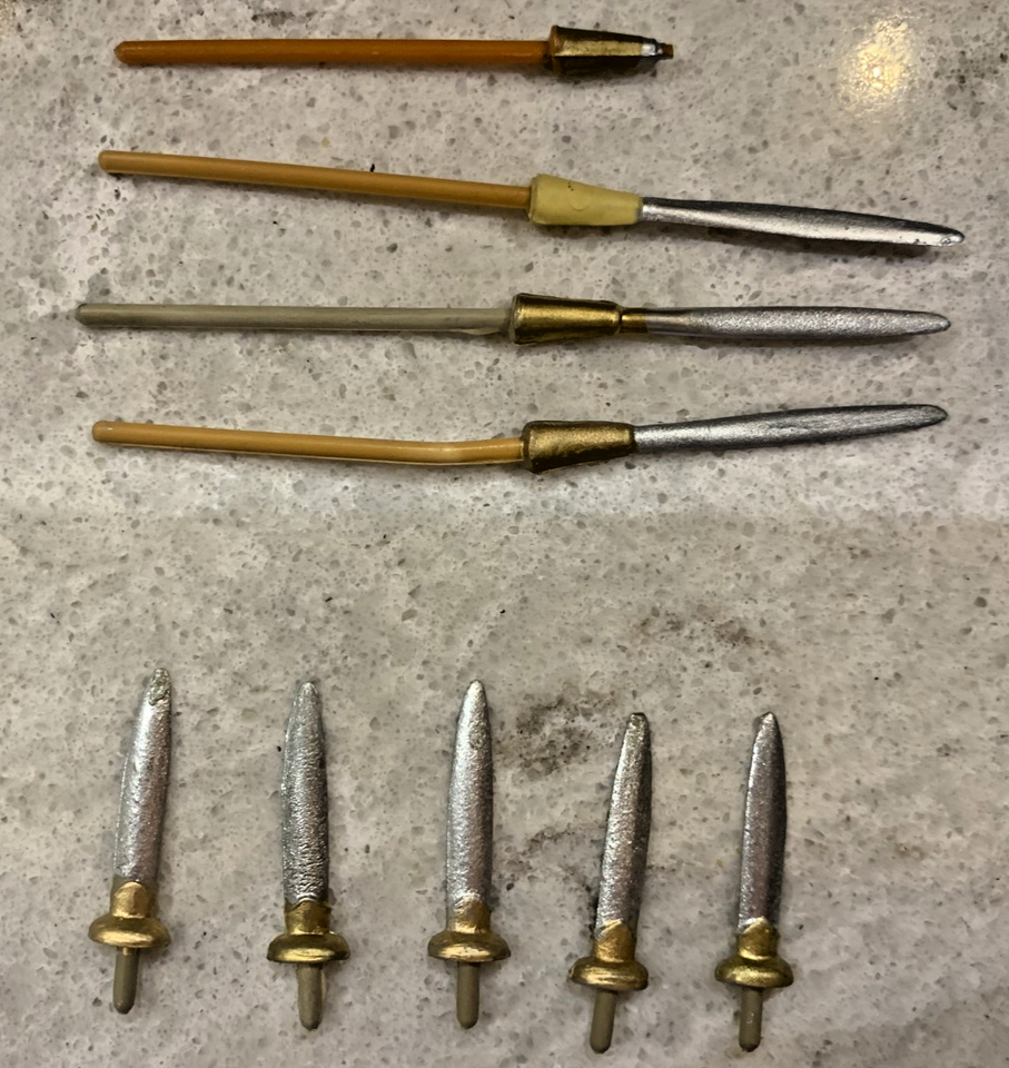 ELASTOLIN Roman Spare Weapons Swords and Spears 9 pieces 70mm lot 1799 ...