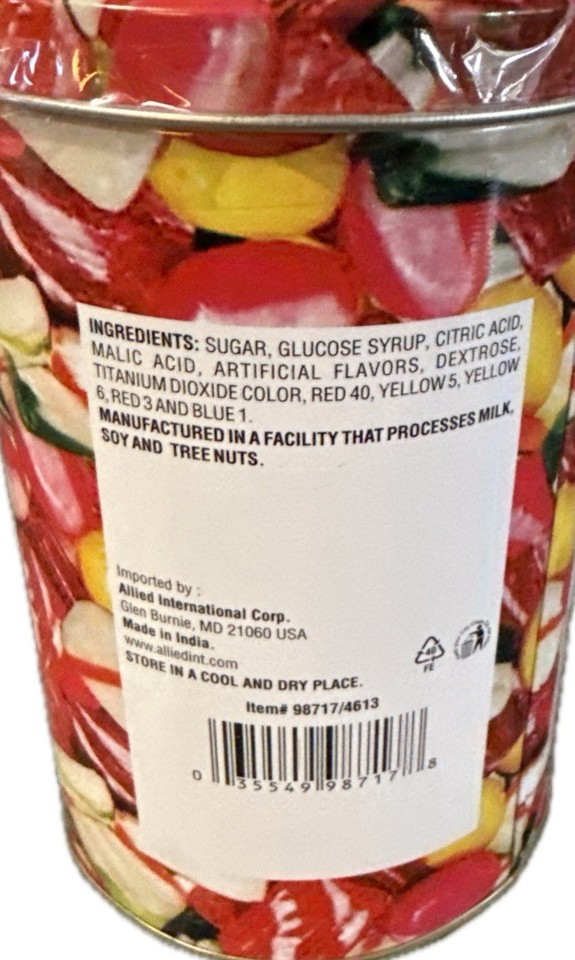 Forrelli Old Fashion Christmas Hard Candy 1 18oz Can | eBay