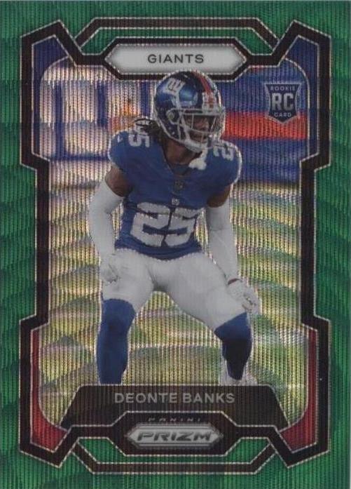 2023 Panini Prizm - Rookies Deonte Banks #376 Green Wave Prizm (RC) for ...