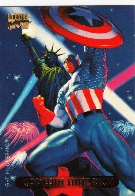 1994 Fleer Marvel Masterpieces - Captain America #18 Comic Card | eBay