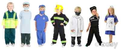 Emergency Services Role Play Set, Fancy Dress, Children's Costumes (7Pk ...
