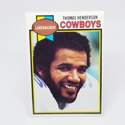 1979 Topps Thomas Henderson Dallas Cowboys #385 NFL Football Card ...