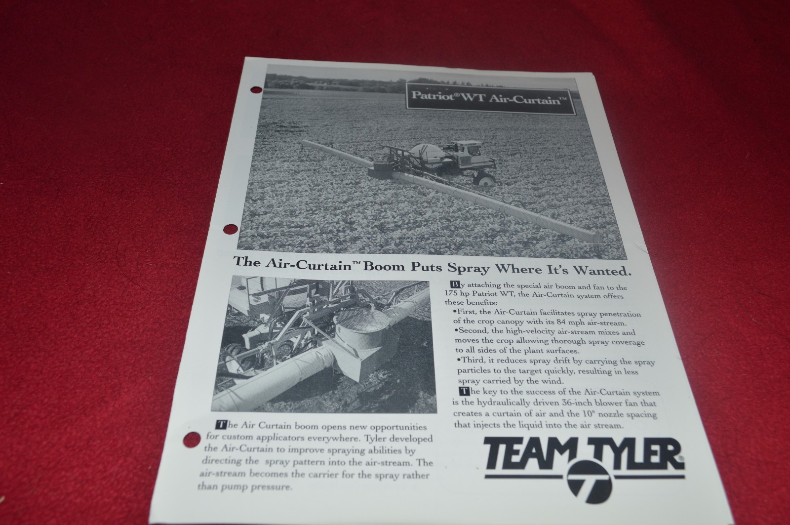 Tyler Patriot WT Air Curtain Sprayer Dealer's Brochure YABE16 | eBay