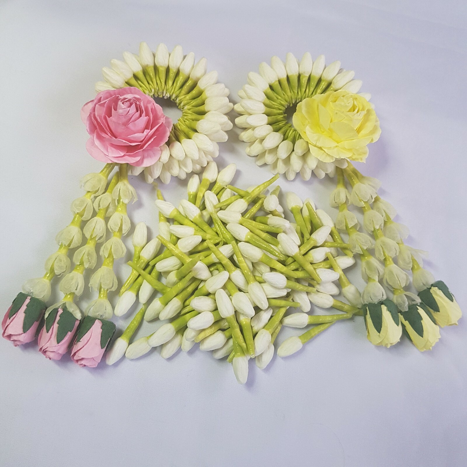 10x Jasmine Paper Phuang Malai Garland Thai Artificial Home Flower ...