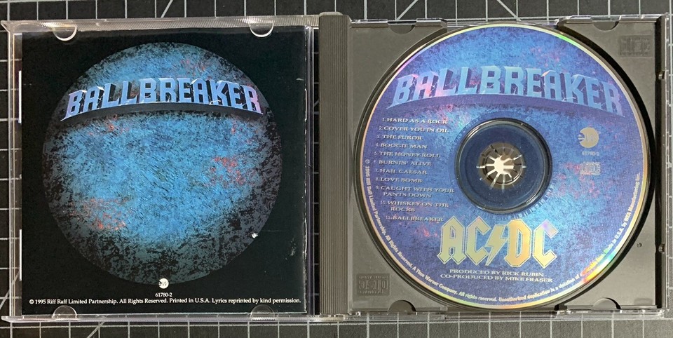 AC/DC - Ballbreaker (CD, Sep-1995, EastWest) Very Clean Disc ...