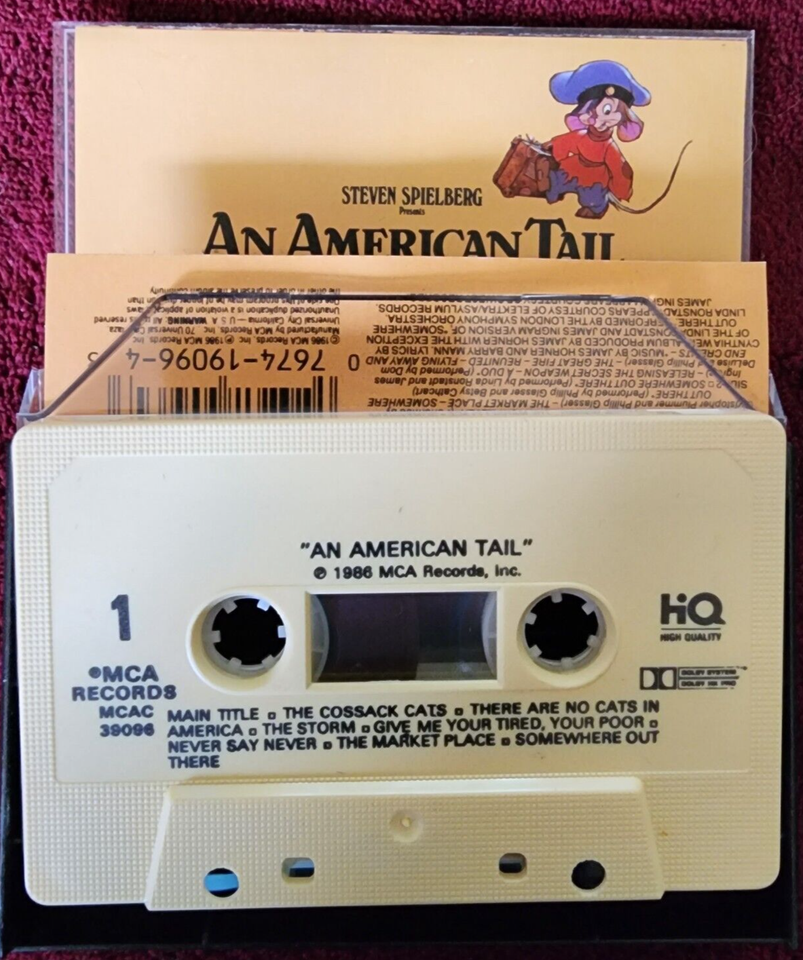 An American Tail Original 1986 Movie Soundtrack Audio Cassette | eBay