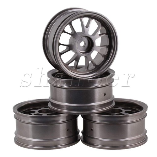 4 x Aluminum Wheel Rims for RC1:10 on-road Racing Car & Drift Car ...