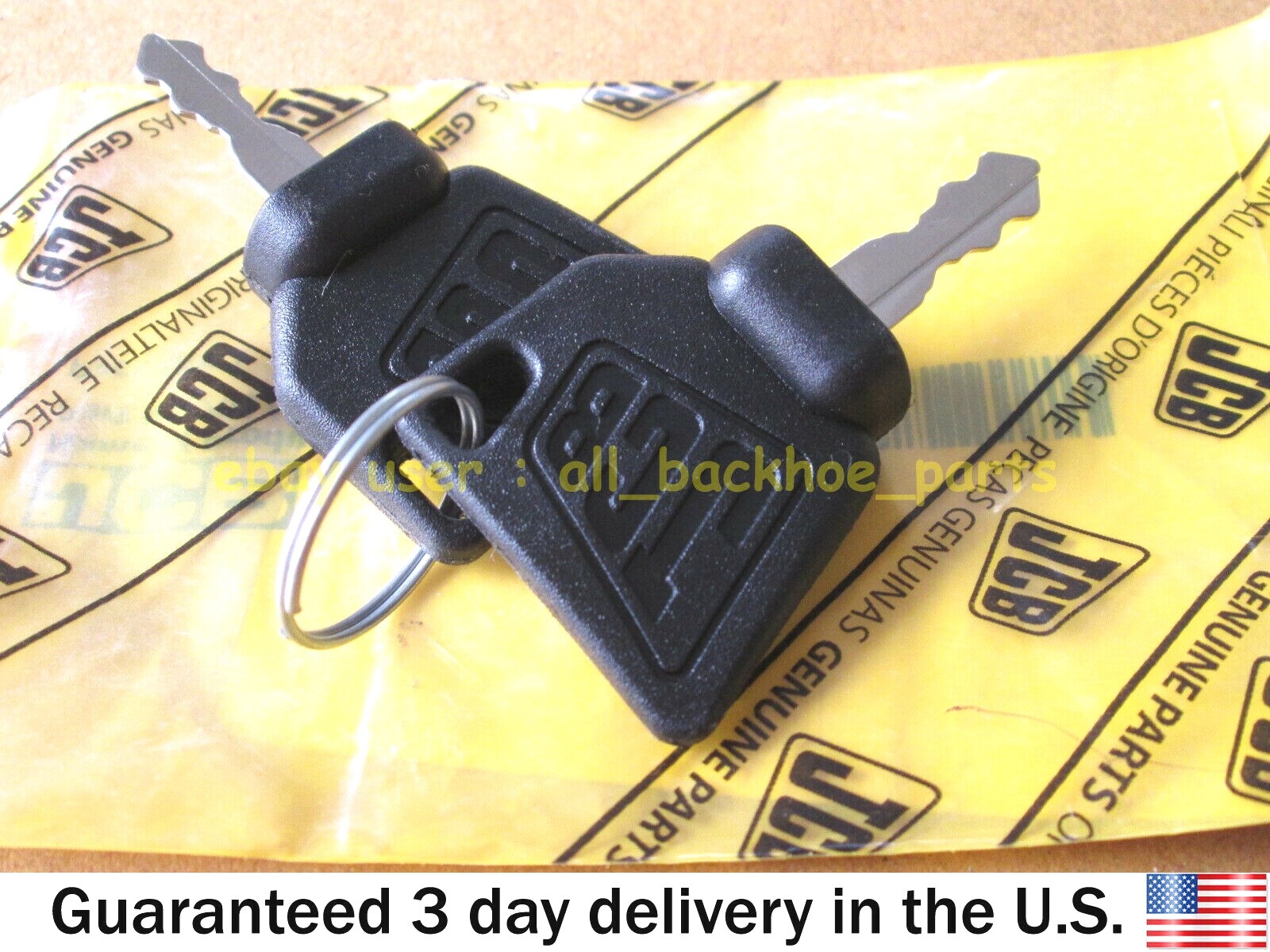 JCB BACKHOE- GENUINE DIESEL FUEL CAP WITH 2 KEYS (123/05892 331/33064 ...