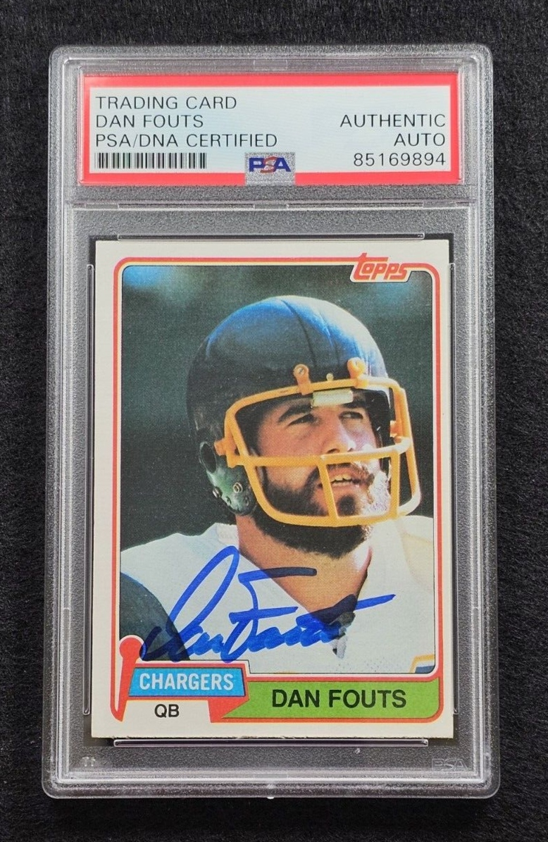 1981 DAN FOUTS Signed Topps Football Card-HOF-San Diego Chargers-PSA | eBay