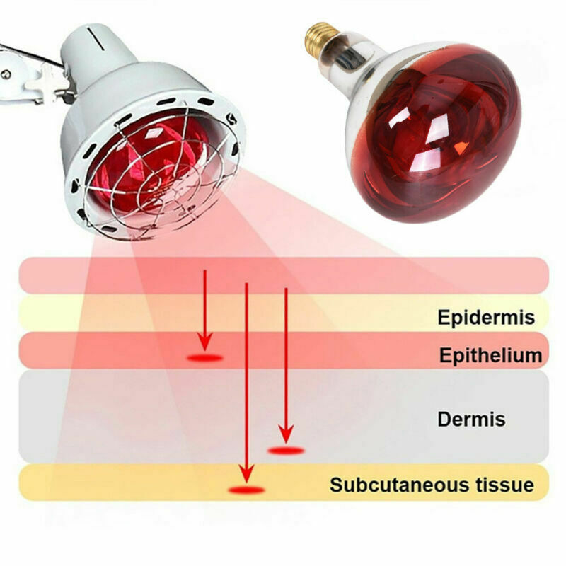 275W Infrared Red Heat Light Therapeutic Therapy Lamp Pain Kit Relief ...