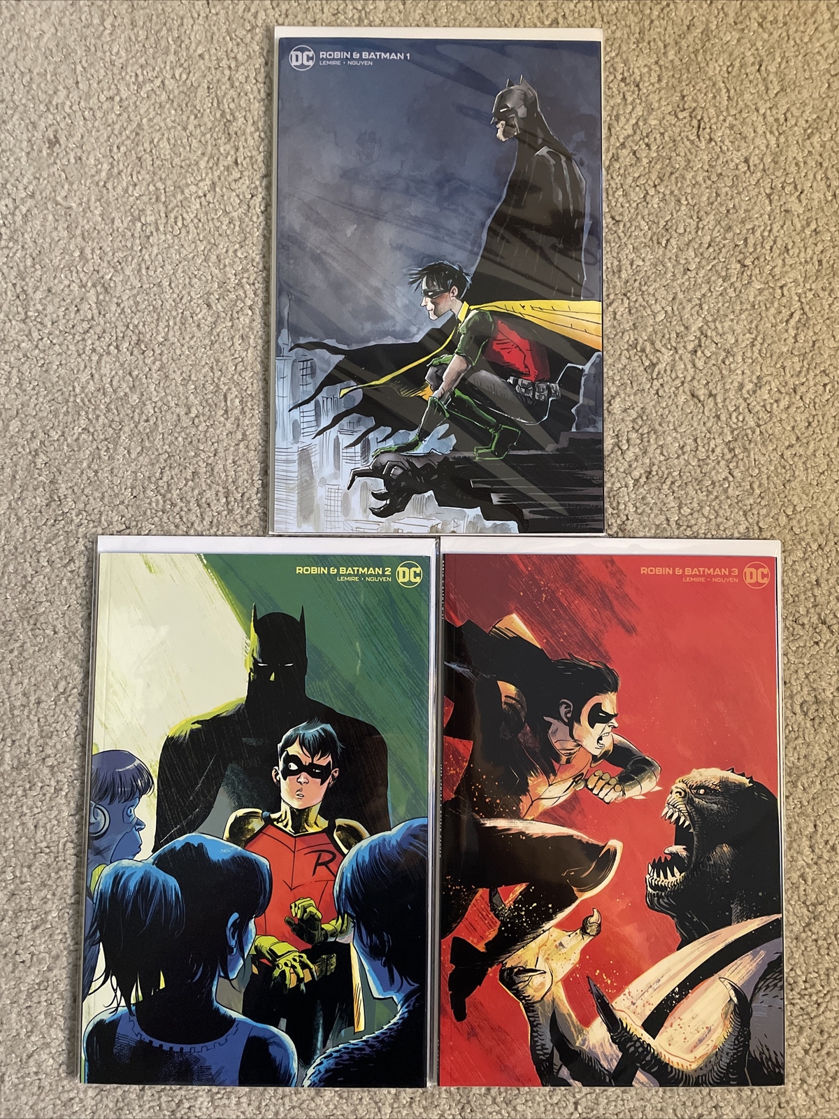 Robin & Batman #1-3 Variant Cover Complete Series Set 2022 DC Prestige ...