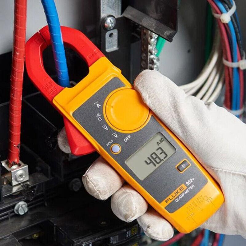 Fluke 302+ Digital Current Clamp Meter pliers ammeter Resistance Tester ...