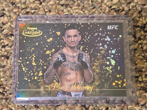 2024 Topps Gold Label UFC - Max Holloway - Gold Splatter SSP CASE HIT ...