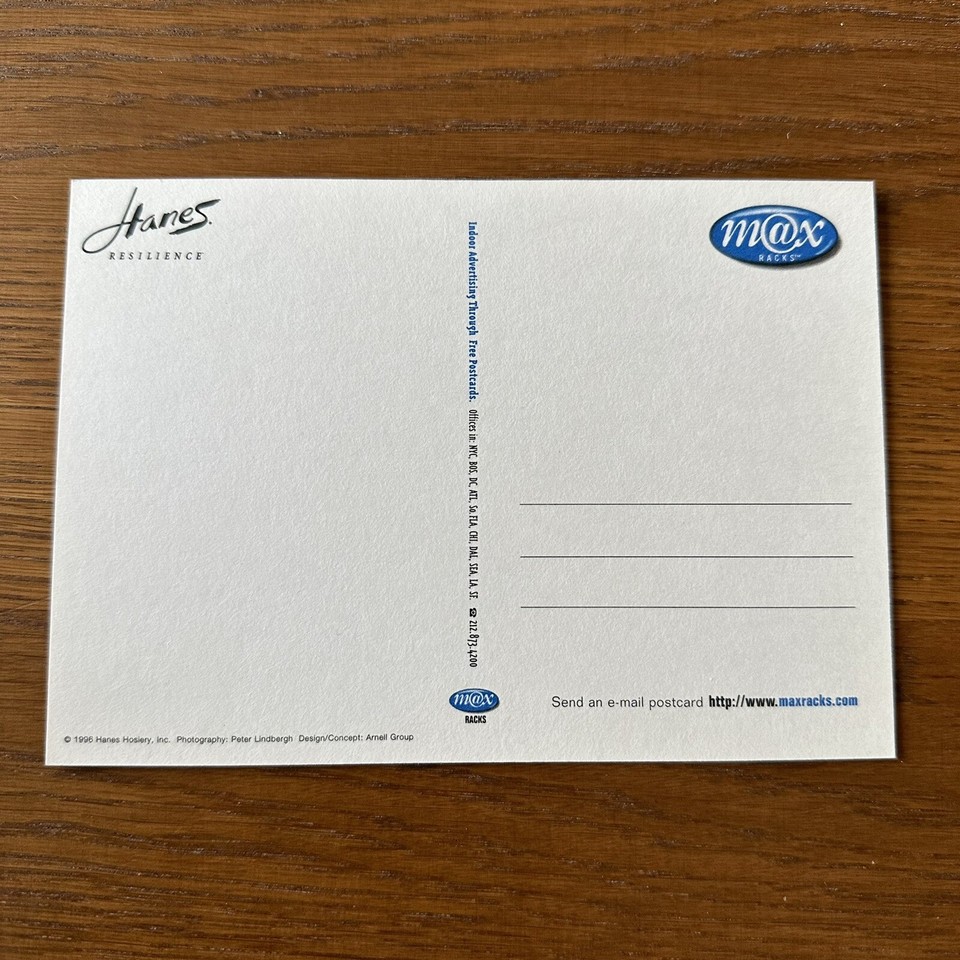 GoCard 1996 TINA TURNER Advertising Postcard Hanes Ad Card 4x6 Peter ...