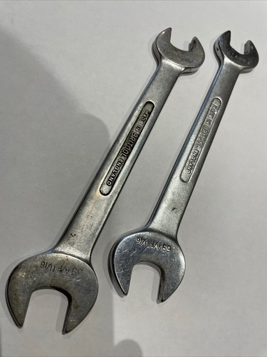 2x Vintage Britool Open Ended Spanners Imperial 62 5/8” 69 11/16” AF ...