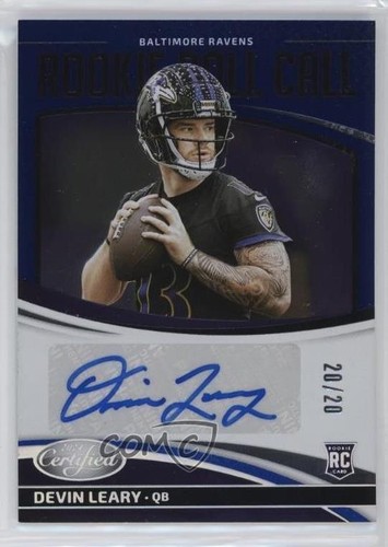 2024 Certified Rookie Roll Call Signatures Blue Etch /20 Devin Leary ...