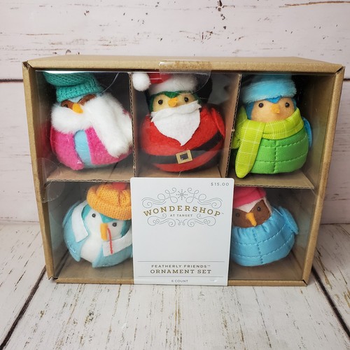 Target Featherly Friends Bird Ornaments Mini Set Of 6 Christmas 2024 ...