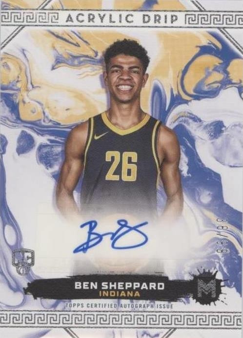 2023-24 Topps Motif - Acrylic Drip Autographs Ben Sheppard #ADA-BS /99 ...