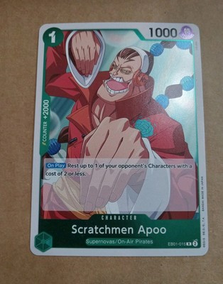 One Piece Card Game Scratchmen Apoo EB01-015 R English NM | eBay