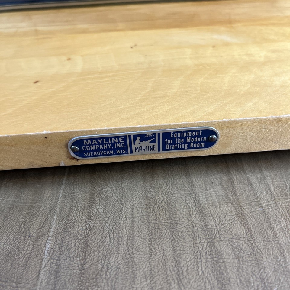 Vintage Mayline Desktop Lap Portable Wood Drafting Table Top Board 12 X ...