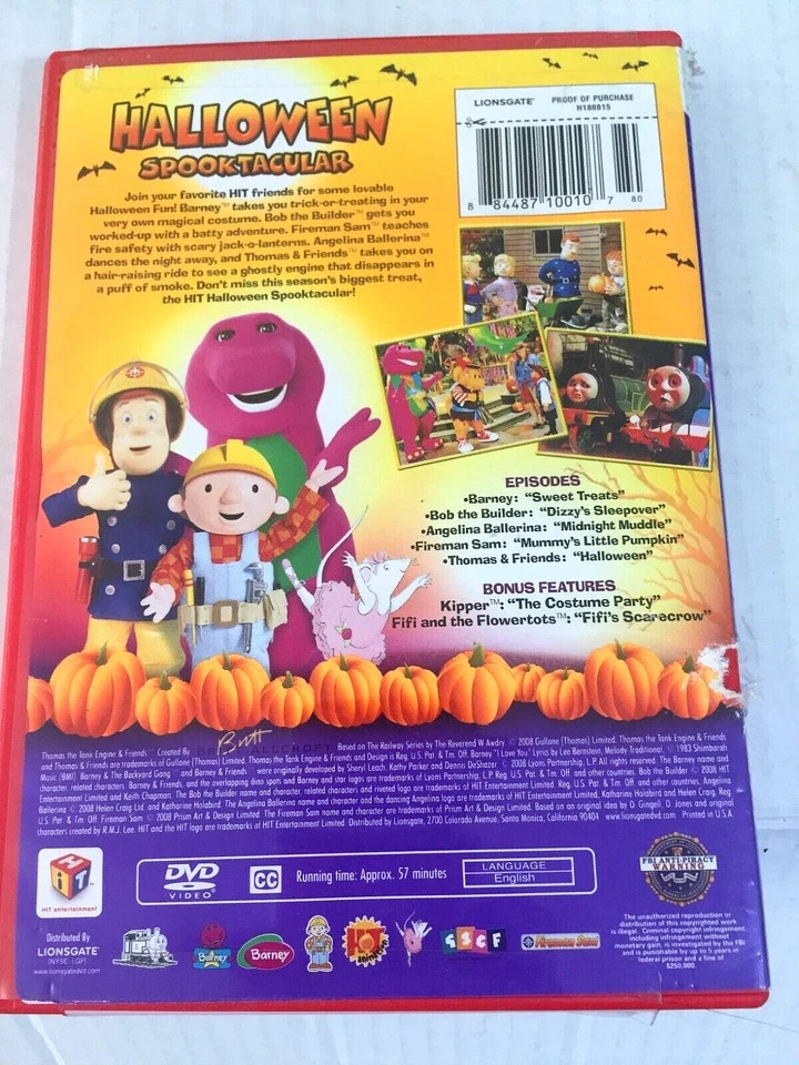 Halloween Spooktacular DVD Very Good Barney, Thomas the Tank Engine | eBay