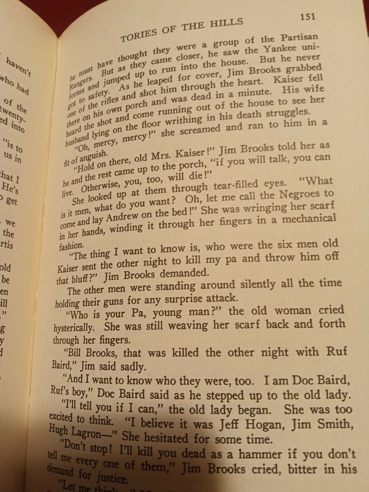 Tories of the Hills - Wesley Thompson 2nd Print | eBay UK